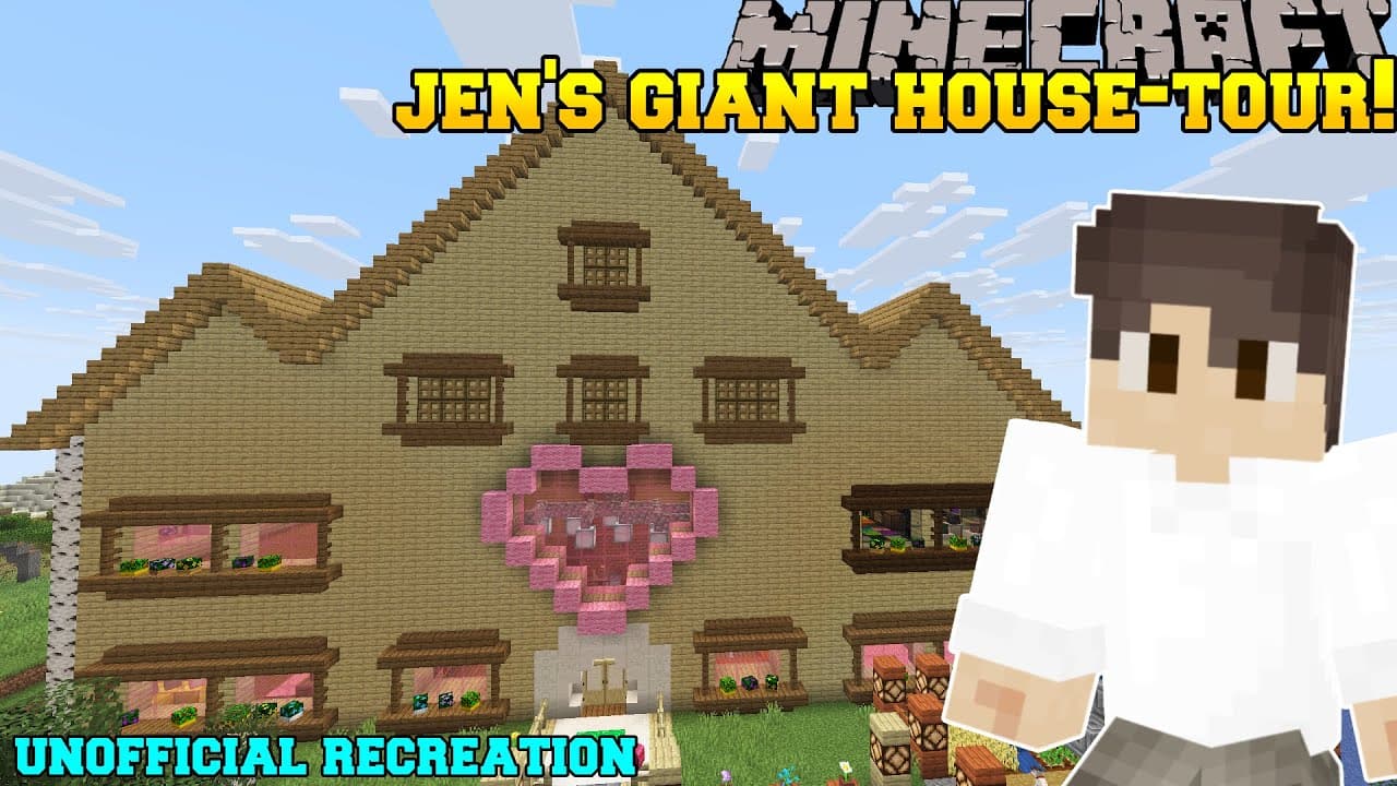 GamingWithJen's Giant House (Recreation) - Minecraft Map