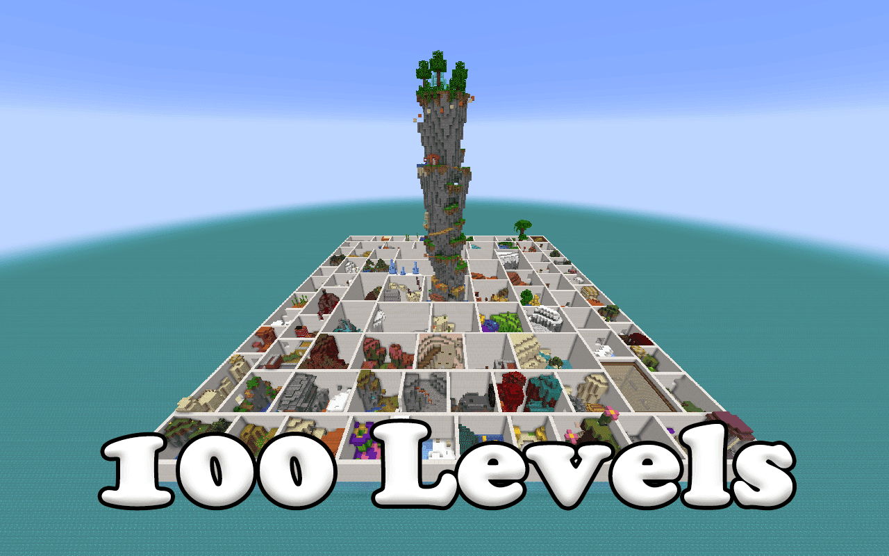 100 Levels - Minecraft Parkour Map | Minecraft Maps