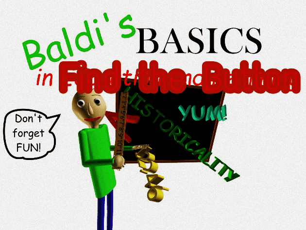 Baldi's Basics in Find the Button - Minecraft Horror Map | Minecraft Maps