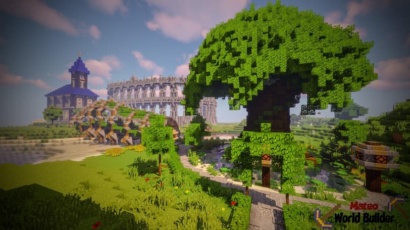 Castle and Gladiator Arena - Minecraft Map