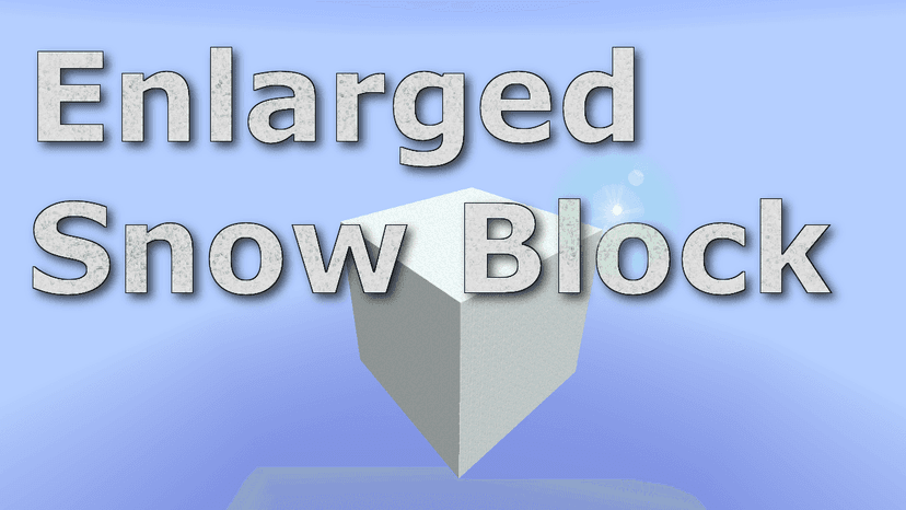 Enlarged Snow Block - Minecraft Map