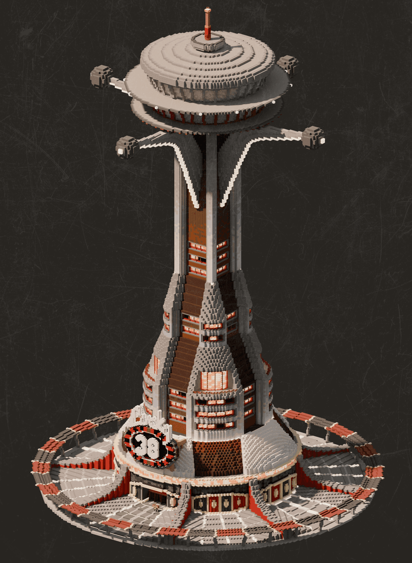 Lucky 38 from Fallout:New Vegas - Minecraft Map
