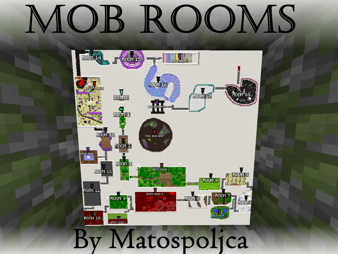 Mob Rooms - Minecraft PvE Map | Minecraft Maps