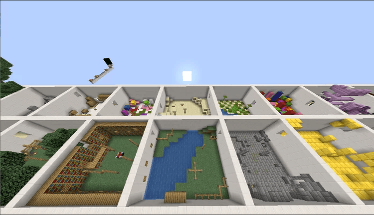 Parkour Through Squares - Minecraft Map