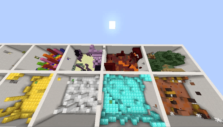 Parkour Through Squares - Minecraft Map