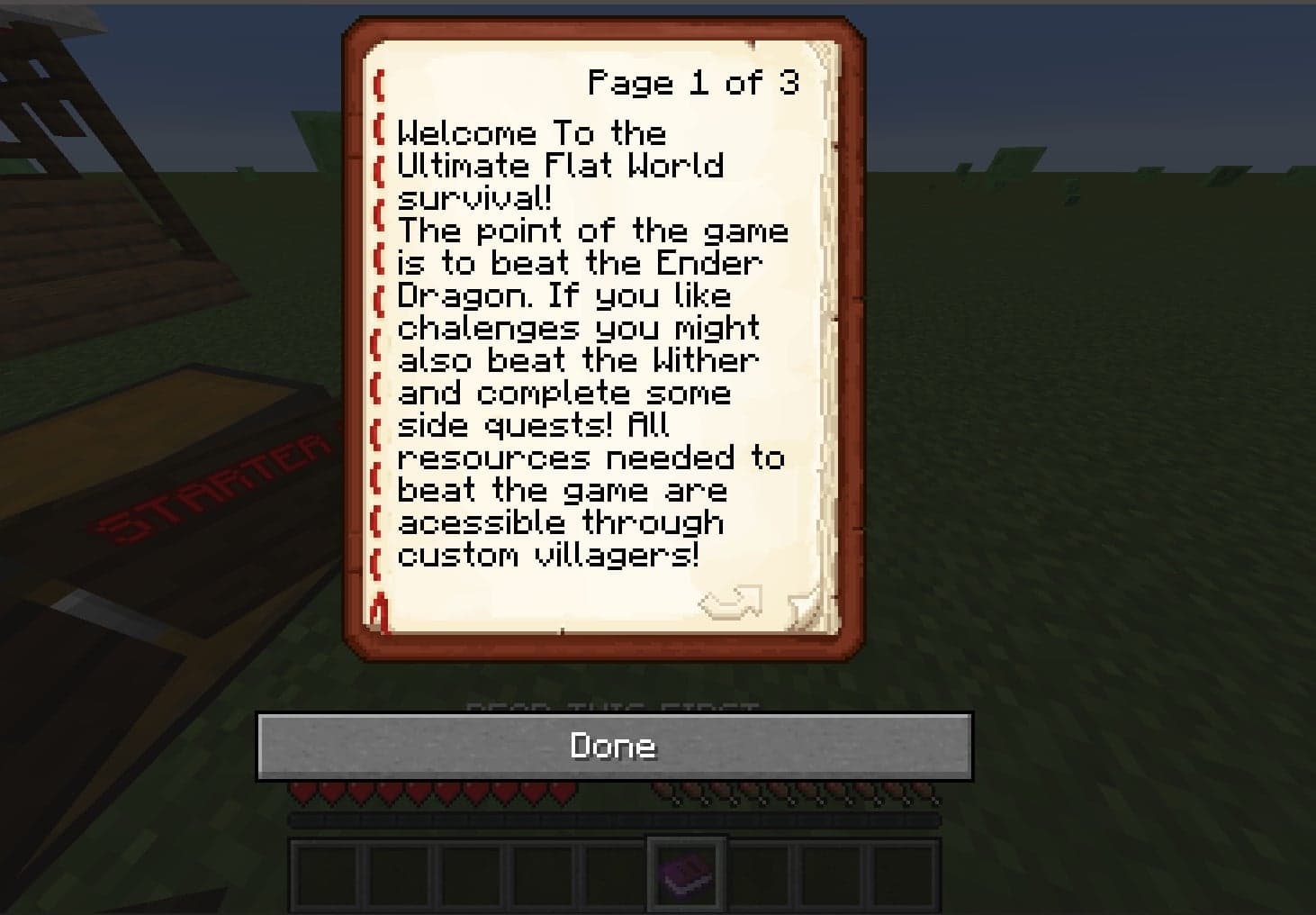 Ultimate Flat World Survival - Minecraft Map